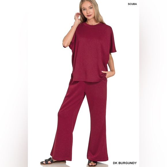 Zenana Outfitters | Pants & Jumpsuits | Zenana Scuba Curbed Hem Top ...